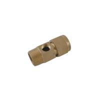 China Male Thread 3 Way Straight Brass Compressor Fittings with Locknut for sale