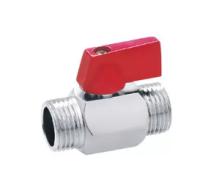 China Yuehao Brass Mini Ball Valve 16 Bar Pressure Threaded Connection for Water Systems for sale