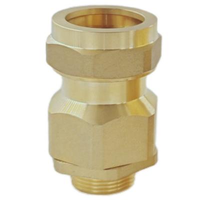 China DIN 259 Thread 1/4 Inch Brass Cable Joint - 16 Bar Working Pressure, -10°C to 110°C Temperature Range for sale
