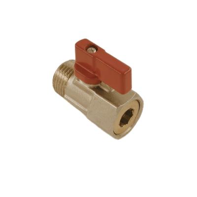 China L-Handle Brass Gas Valve with PTFE Seal - 16 Bar Pressure Rating, M Thread Connection for Industrial Applications for sale