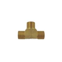 China 1/4inch  M/M/M Tee Brass thread Pipe Fitting for sale