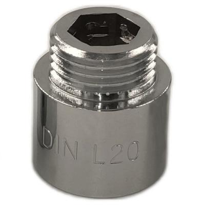 China ISO 228 Male Thread DIN L20 1 Inch Brass Pipe Fittings - 16 Bar Pressure Rating, -10°C to 110°C Temperature Range for sale