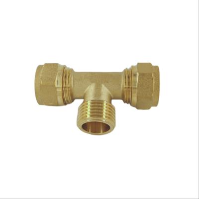 China Brass Male Threaded Compression Fitting with 16 Bar Pressure Rating and -20°C to 150°C Temperature Range for sale