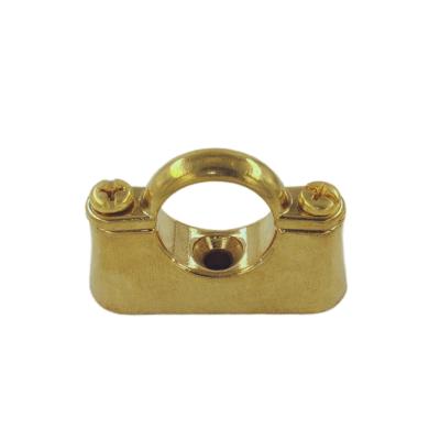 China 28mm Brass Pipe Clamp - Casting Bronze Saddle Ferrule with 15mm to 54mm Size Range for PE/PEX/PVC Pipe Fixation for sale