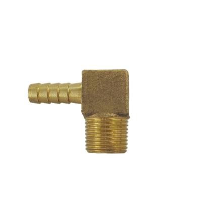 China Brass Body Elbow Gas Hose Pipe Fitting M Thread for sale