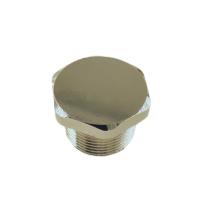 China 1/2 Inch Male Thread Chromed Brass Handrail End Caps - 16 Bar Pressure Rating, -10°C to 110°C Temperature Range for sale