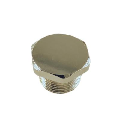 China 1/2 Inch Male Thread Chromed Brass Handrail End Caps - 16 Bar Pressure Rating, -10°C to 110°C Temperature Range for sale
