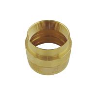 China Round Brass Pipe Fittings Female Thread Copper Cable Jointing Sleeve 16 Bar Pressure ISO228 Thread Standard for sale