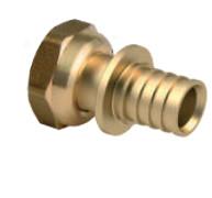 China Brass Coupling Female Thread connection fittings with Nut for sale