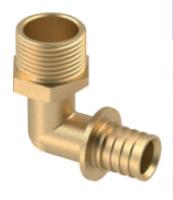China Brass Elbow Pipe fittings with Male Thread Connection for sale