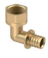 China Brass Elbow Pipe fittings with Female Thread Connection for sale