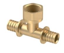 China Brass Tee Reducing Female Thread Pipe fittings for sale