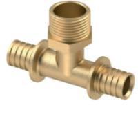 China Brass Tee Reducing Male Thread Pipe fittings for sale