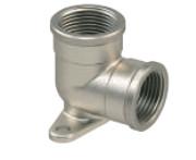 China Female / Female Thread Brass 90 Degree Elbow Fittings With Screw Fixation for sale