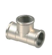 China 1 4 Nickel Plated Brass Tee Female Thread Fittings for sale