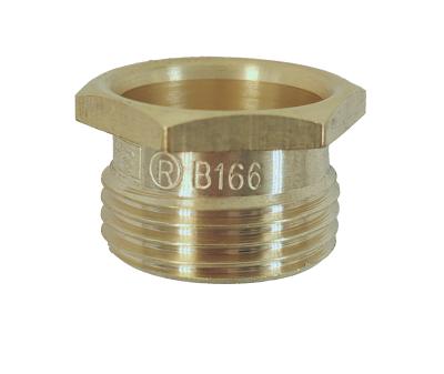 China Brass Color Reducing Male Thread Pipe Fixing Fitting for sale
