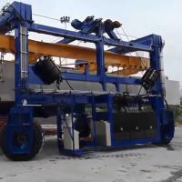China Blue Cargo Mobile Gantry Crane for Precast Concrete Construction - Several Ton Capacity with Wheel Mobility System for sale