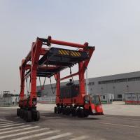 China 80T Diesel Straddle Carrier Truck | 5km/h Travel Speed | 12000mm Turning Radius for Heavy Container Handling for sale