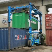 China 80T Straddle Carrier Truck for Port Container Handling - Heavy Duty 80 Ton Capacity Industrial Vehicle for sale