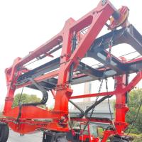 China SPEO Straddle Carrier Lifter 35T Capacity 3200mm Width for Fast Container Handling in Ports and Warehouses for sale