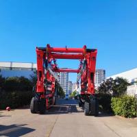China SPEO 35T Straddle Container Lifter with 3200mm Width for Steel Factories and Precast Concrete Handling for sale