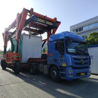 China SPEO Mobile Straddle Carrier Crane 35 Ton Capacity for Oversized Container Handling with Diesel Power for sale