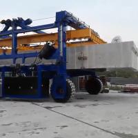 China Electric Straddle Carrier 35T Capacity 3200mm Width with Telescopic Lifting and Battery Power for sale
