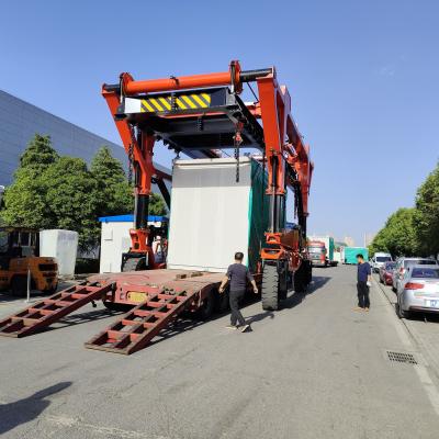 China 60T Electric Straddle Carrier - 60 Ton Capacity Container Lifter for Ports and Logistics Yards for sale