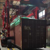 China HKY3533A 35T Container Straddle Carrier with 3300mm Inner Width and 35 Ton Lifting Capacity for sale