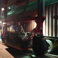 China HKY3533A 35T Container Straddle Carrier with 3300mm Inner Width and 35 Ton Lifting Capacity for sale