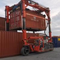 China SPEO 35T Container Straddle Carrier with 3200mm Inner Width for 20ft 40ft 45ft Container Handling for sale
