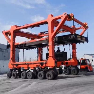 China SPEO 60T Straddle Carrier for Container Handling - Diesel Powered Mobile Crane with 60 Ton Capacity for sale