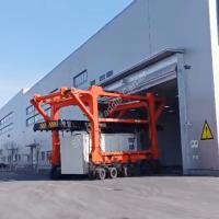China SPEO Electric Container Straddle Carrier - Zero Emissions Container Handling Vehicle with 4-High Stacking Capacity for sale