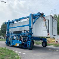 China SPEO 45 Ton Industrial Straddle Carrier with Remote Control for Heavy Load Transport for sale
