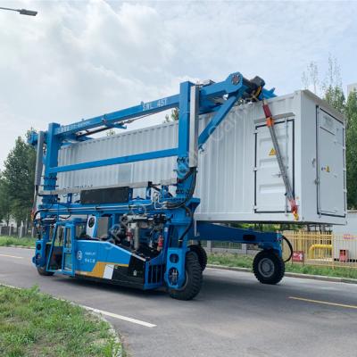 China SPEO 45 Ton Industrial Straddle Carrier with Remote Control for Heavy Load Transport for sale