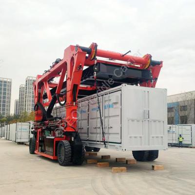 China 80T Diesel Straddle Carrier for Heavy Container Handling - 80 Ton Capacity Industrial Material Handling Equipment for sale