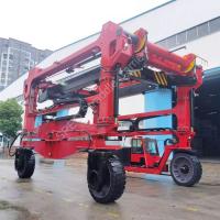China SPEO 50T Industrial Straddle Carrier with Remote Control for Heavy Cargo Handling for sale