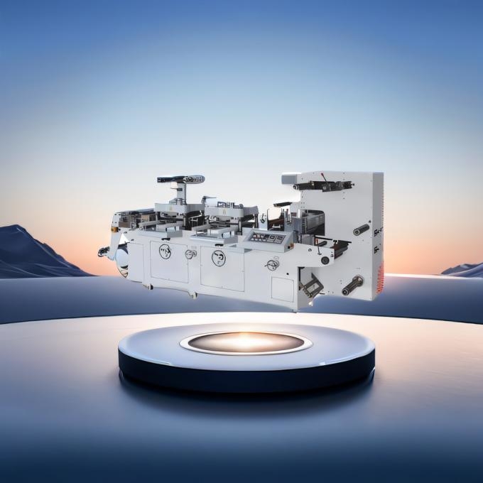 300 TIMES/MIN DOUBLE HEAD TWO STATION LABEL HOT FOIL STAMPING FLAT BED DIE CUTTING MACHINERY EMBOSSING GOLDEN SIVER 0