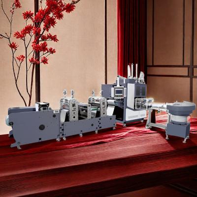 China GLUE TYPE LABEL TURRET SLITTING REWINDING MACHINERY FOR FREE GLUE-LESS ADHESIVE TYPE THERMAL PAPER ADHESIVE COATED LABEL for sale