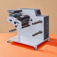 China 200m/Min Turret Label Slitter Rewinder Narrow Web Medium Speed Slitting Machine Servo Driven Taper Tension Web Guide for sale