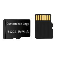 China Custom Logo High Speed Memory Card For Surveillance Camera Black Aplicatiuon Drones Tf Cards 256gb 512gb for sale