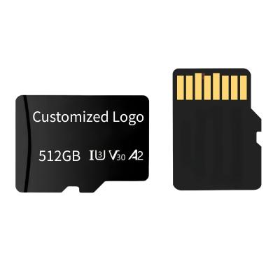China Custom Logo High Speed Memory Card For Surveillance Camera Black Aplicatiuon Drones Tf Cards 256gb 512gb for sale