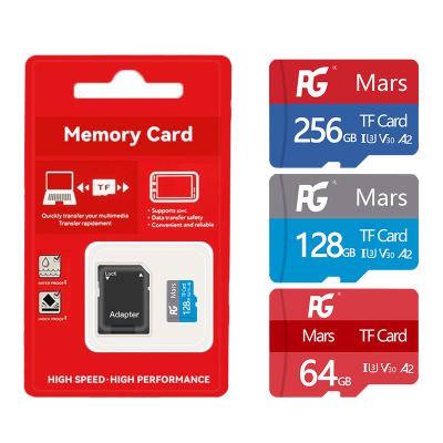 China Custom High Speed Memory Cards 64GB 128GB 256GB Flash TF Card PG Brand A1 A2 Industrial TF Cards for sale