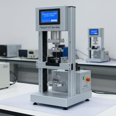 China High Precision Tension Test Machine with 0.001mm Displacement Accuracy and 120mm Test Diameter Powered by AC220V/50Hz 1PH for sale