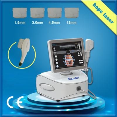 China 4 Cartridges HIFU Machine High Intensity Focused Ultrasound Fat Burning 7MHz for sale
