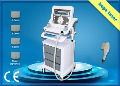 China Ultrasonic Professional Hifu Machine with 1.5mm 3.0mm 4.5mm 13mm Tips for sale