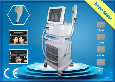 China White Hifu Body Slim Machine 800W Face Lifting with 4 Cartridges for sale