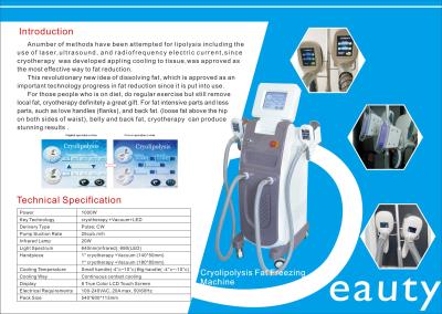 China Cryolipolysis Fat Reduction Body Shaping Slimming Machine 360° Cooling 4 Handles for sale