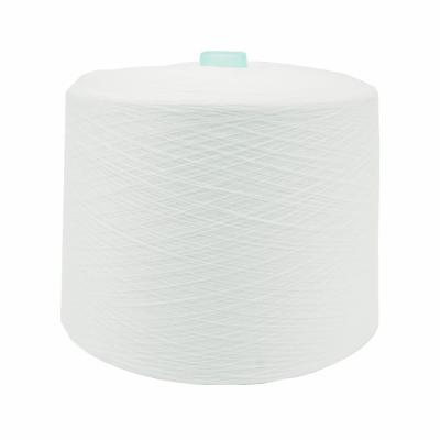 China 40s/2 Raw White 100% Spun Polyester Yarn Weaving Sewing for sale