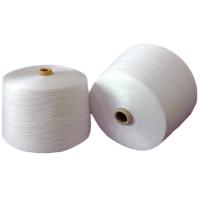 China High Grade 100% Polyester Ring Spun Yarn 40/2, 60/2, 60/3 Raw White Thread for sale
